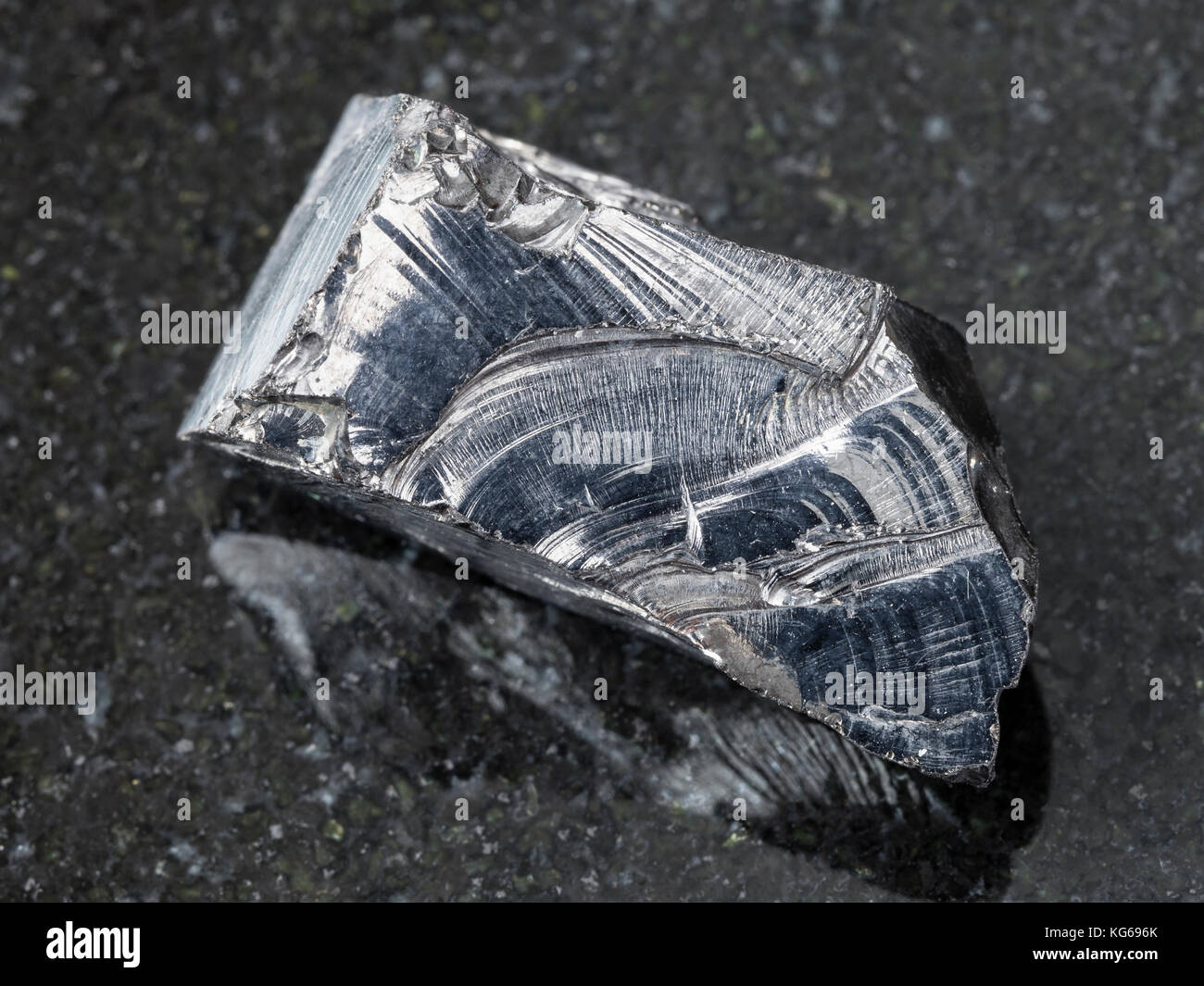 macro shooting of natural mineral rock specimen - rough shungite stone ...