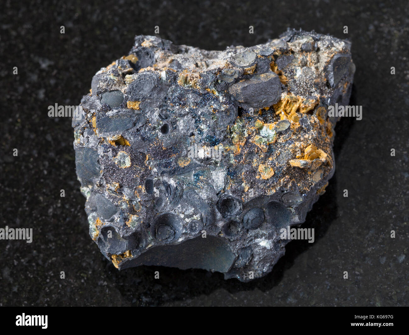 macro shooting of natural mineral rock specimen - rough pisolite stone ...