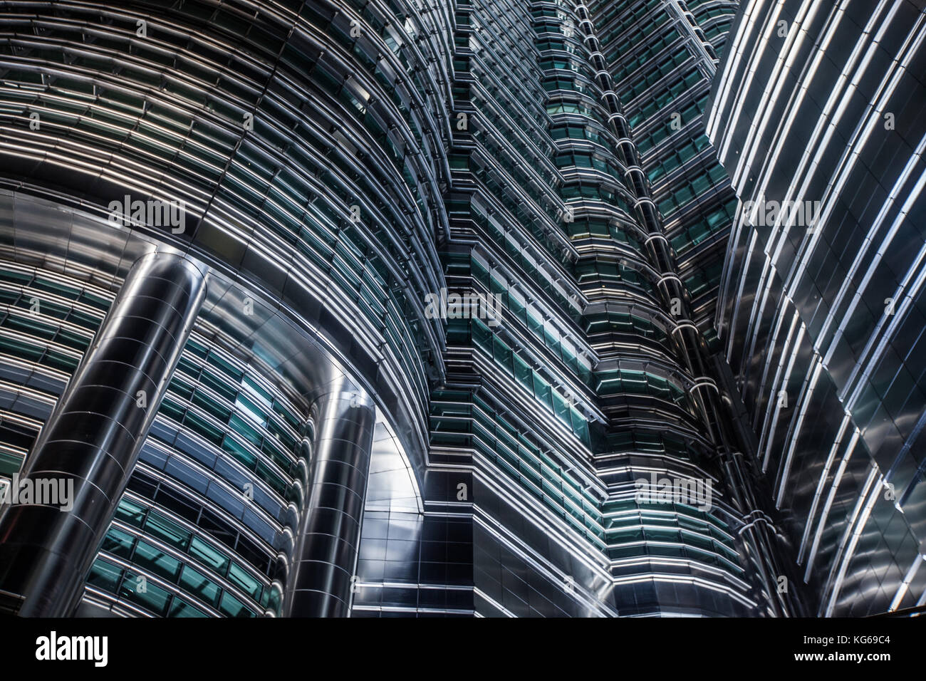 Abstract skyscraper background, The Petronas Towers, Kuala Lumpur Stock ...