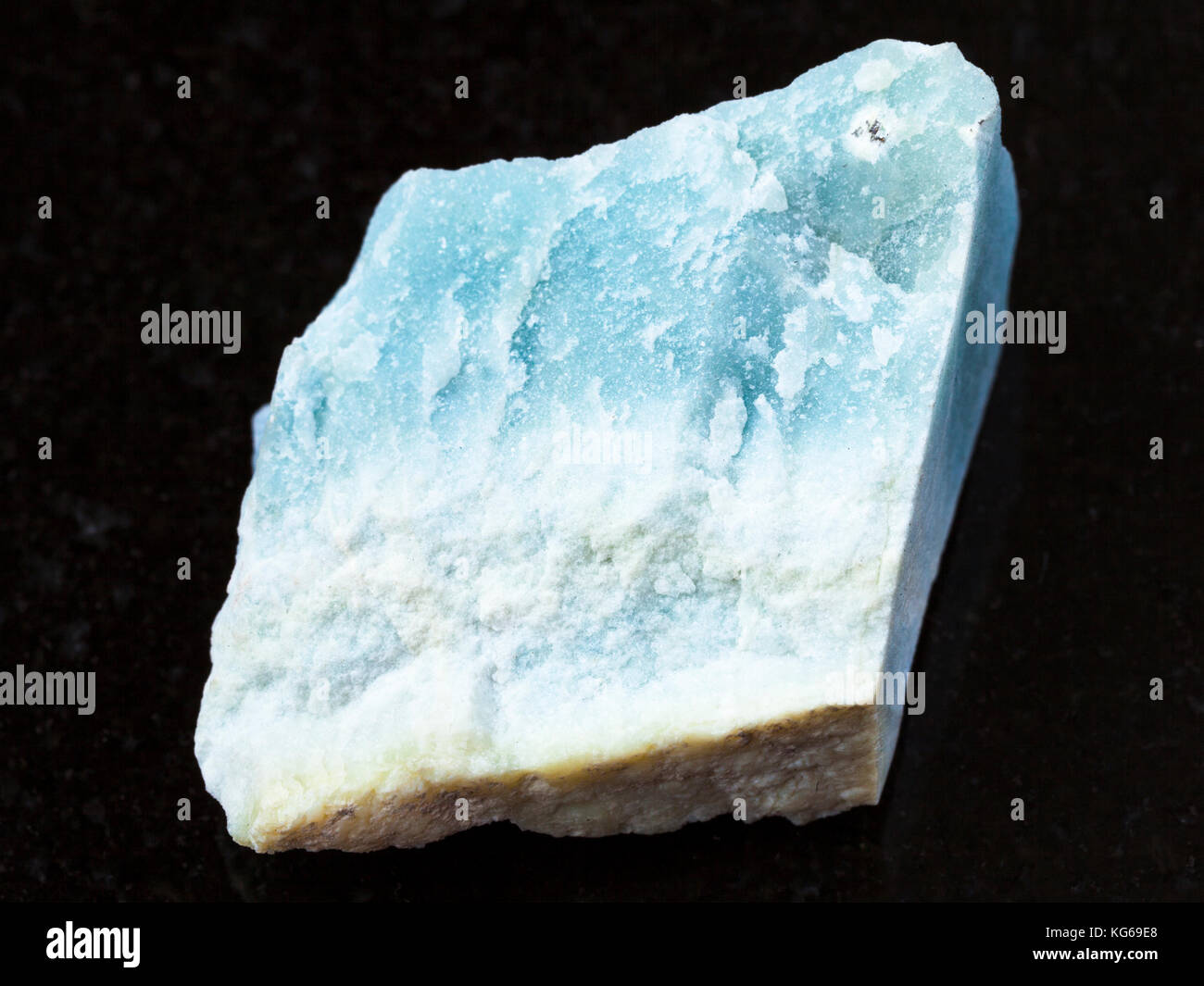 macro shooting of natural mineral rock specimen - rough blue Violane ...