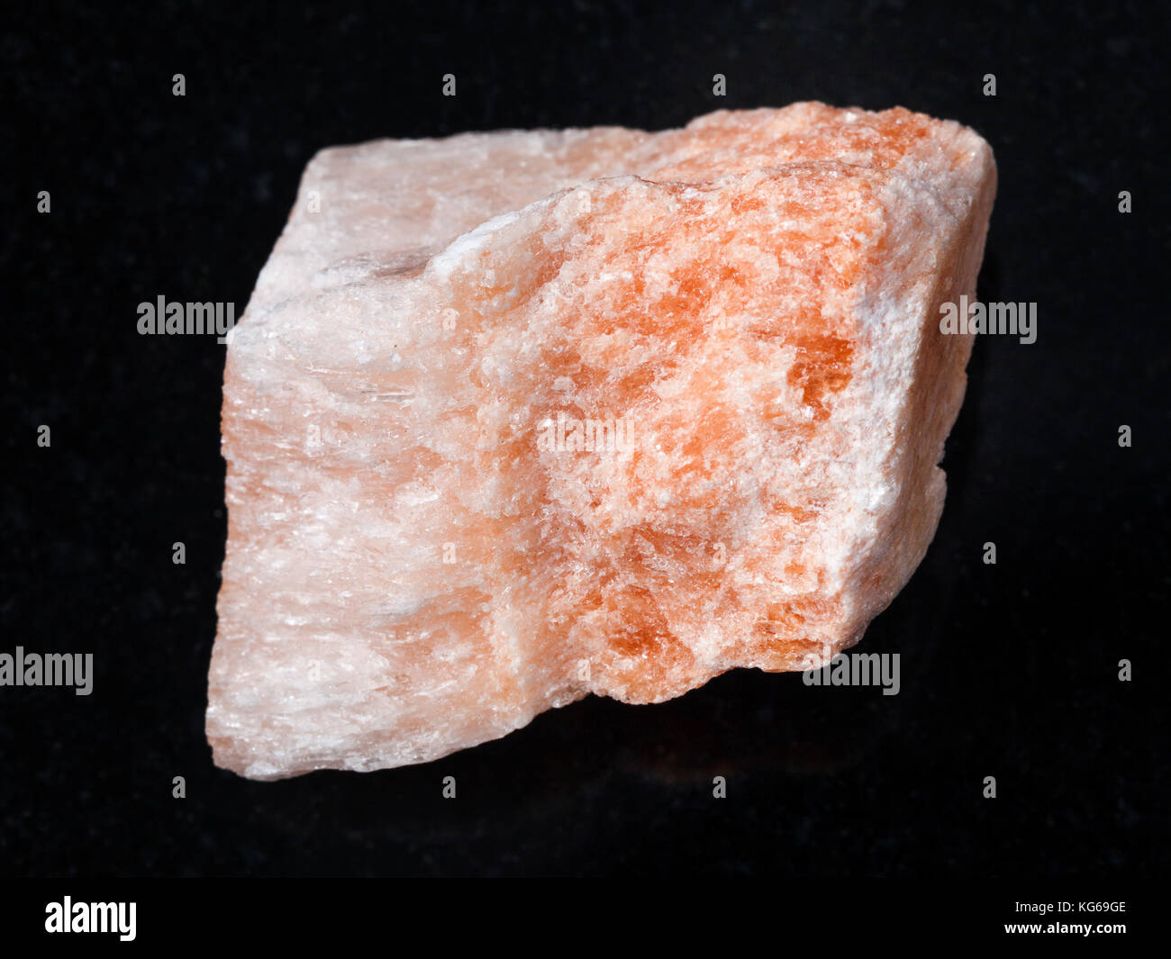 macro shooting of natural mineral rock specimen - rough Selenite stone ...
