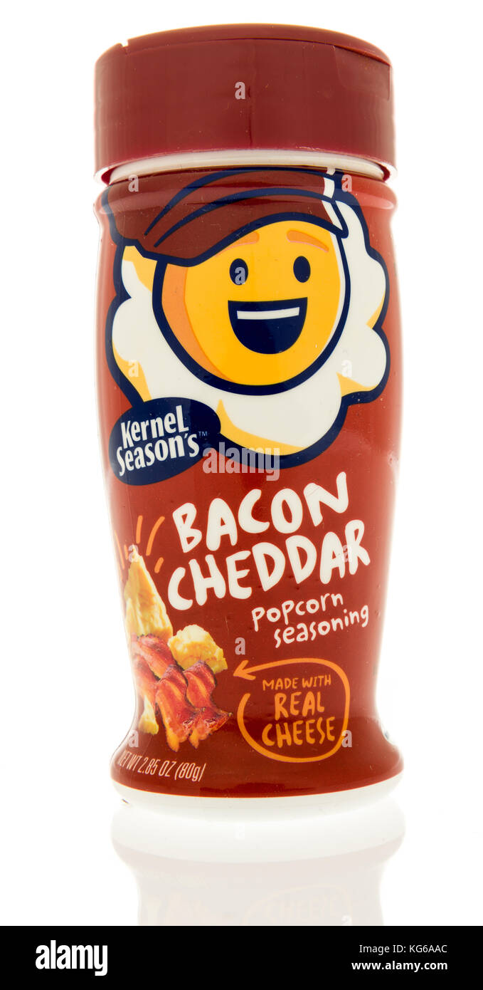 Winneconne, WI - 31 October 2017: A bottle of Kernel Season's bacon ...