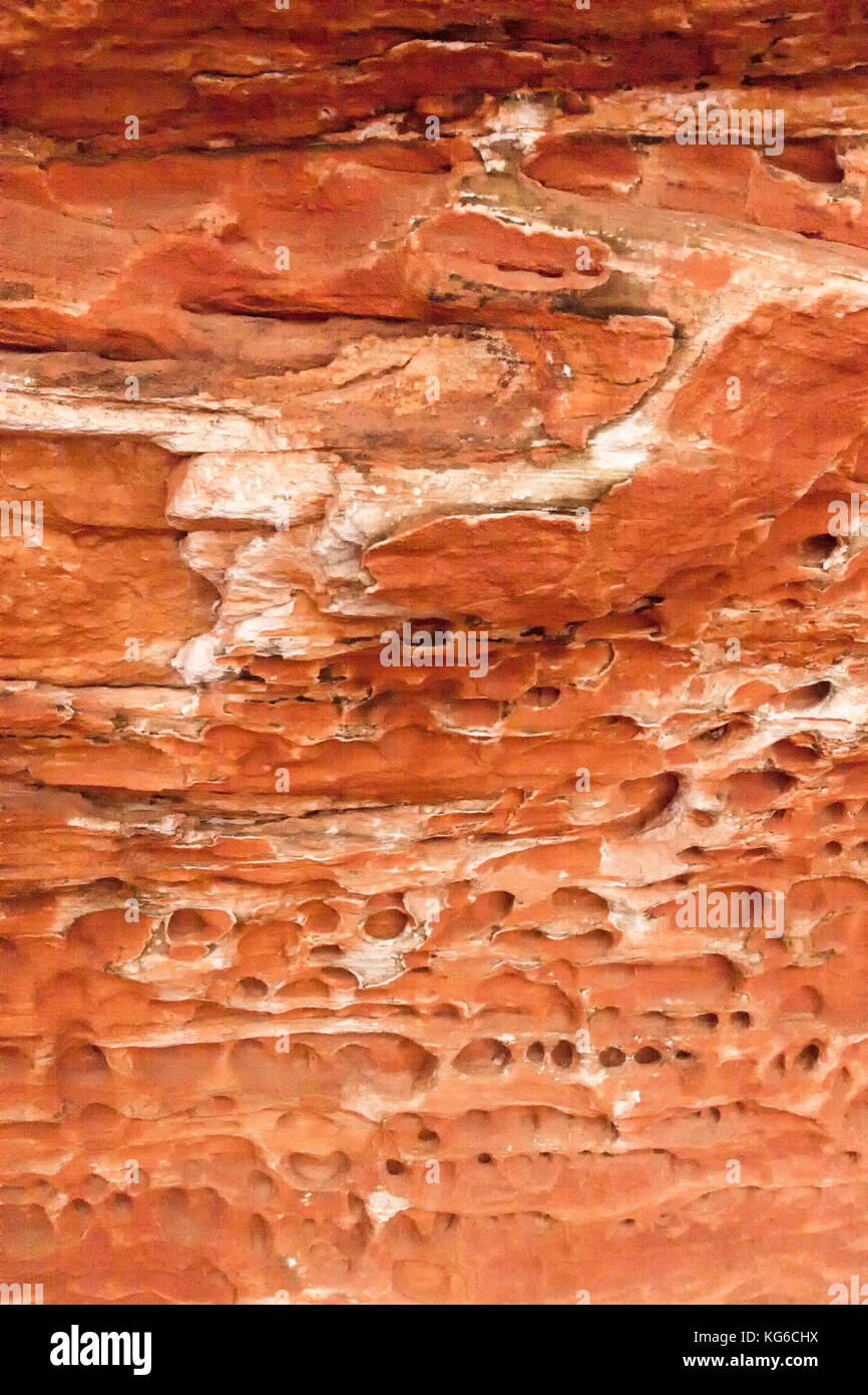 Abstract red rock patterns, sandstone, Cyprus Stock Photo - Alamy
