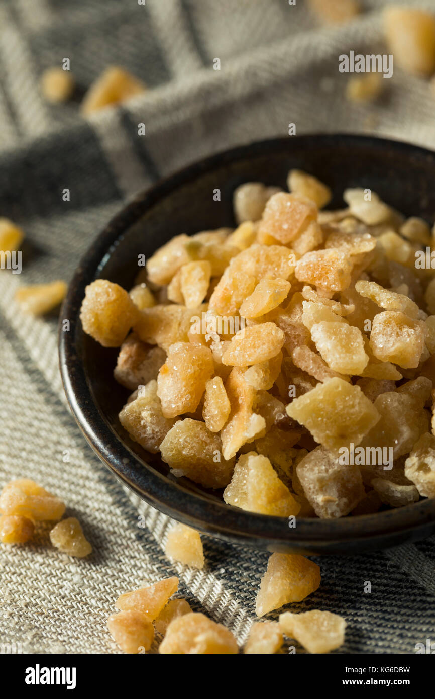 Sweet Organic Crystallized Ginger Candy in a Bowl Stock Photo - Alamy