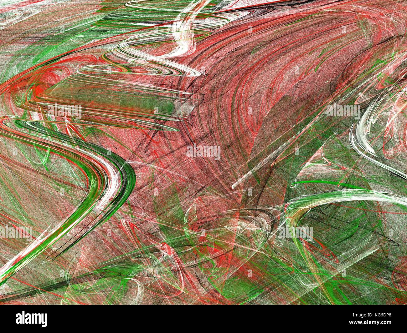 Grunge abstract contrast green and red background on white backdrop ...