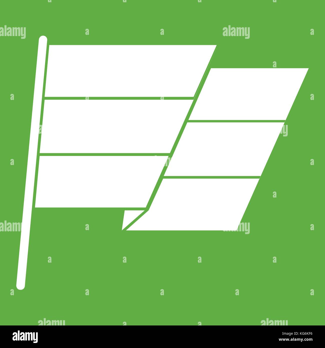 Green flag pennant wavy hi-res stock photography and images - Alamy