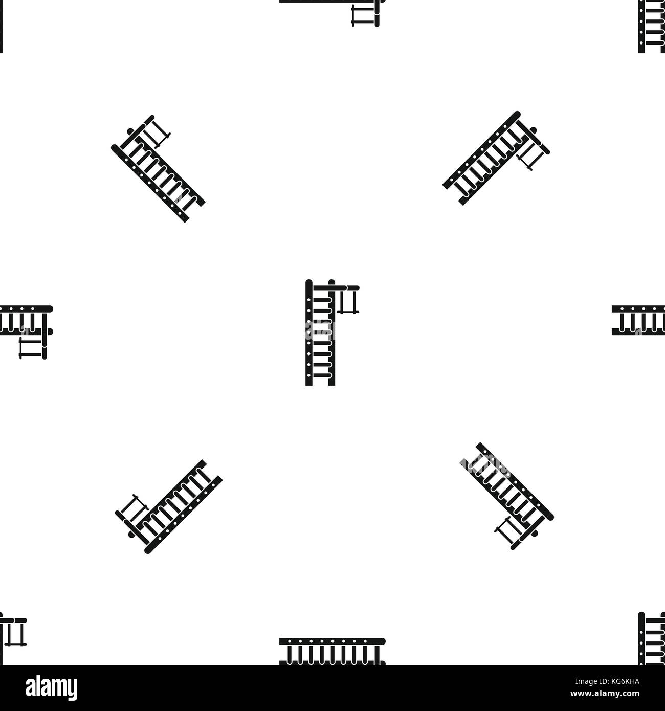 Swedish ladder pattern seamless black Stock Vector Image & Art - Alamy