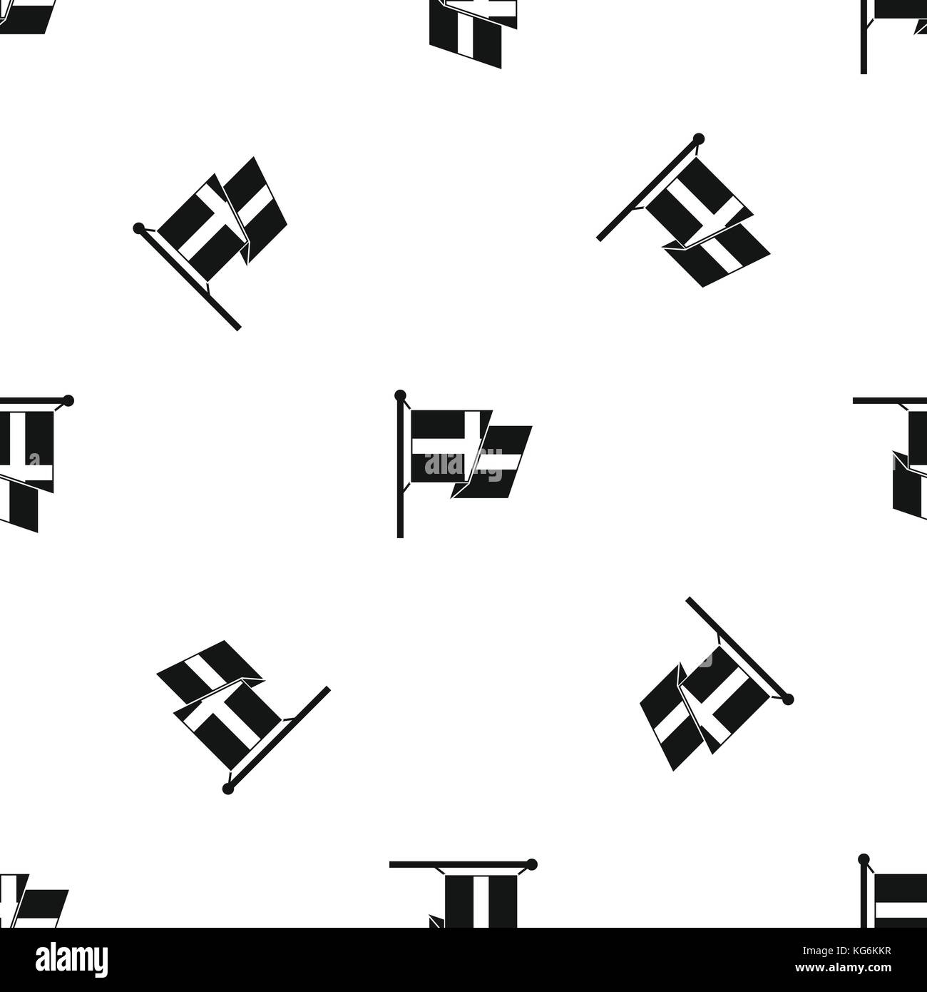 Swedish national flag european Black and White Stock Photos & Images ...