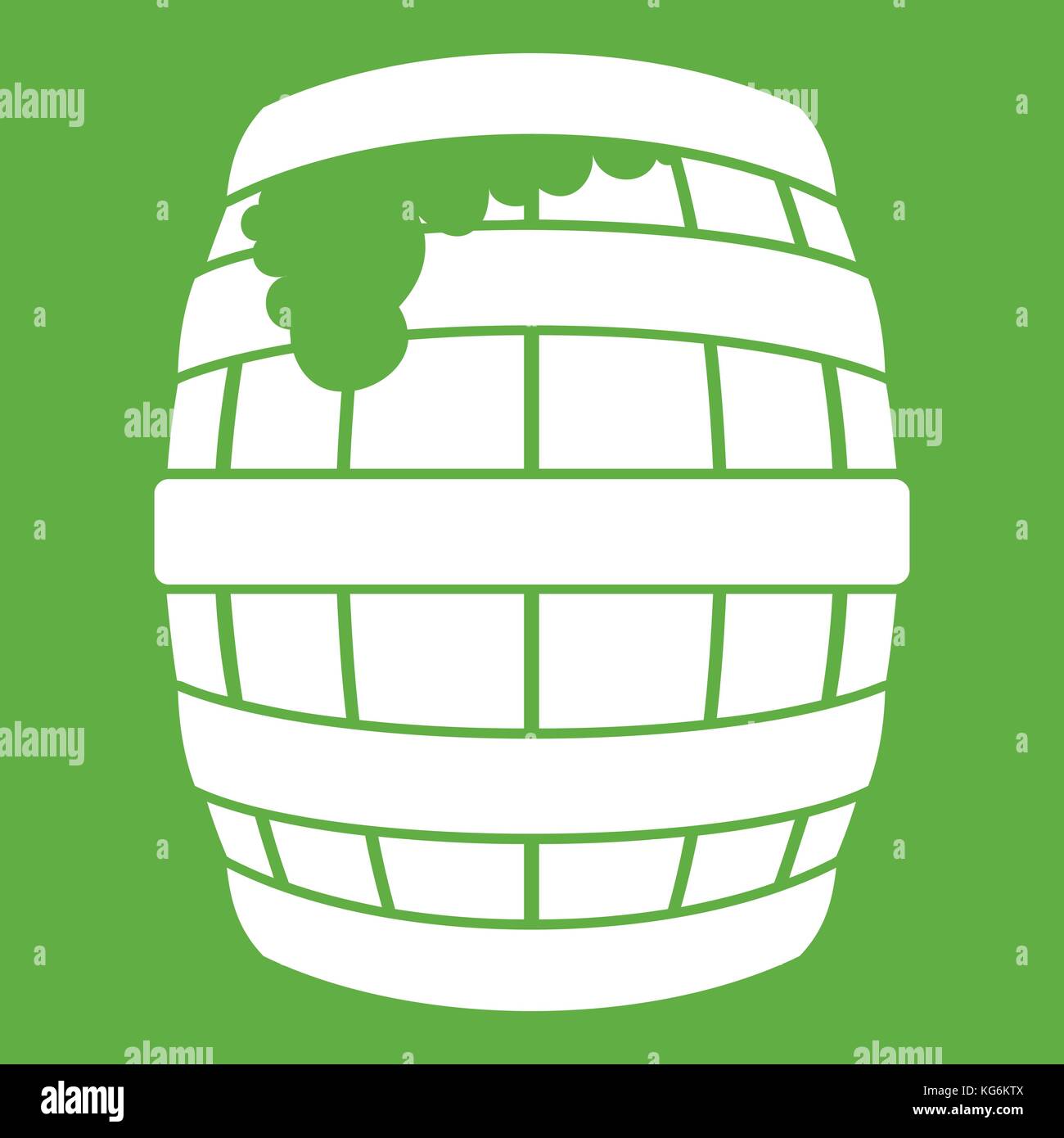 Barrel of beer icon green Stock Vector Image & Art - Alamy