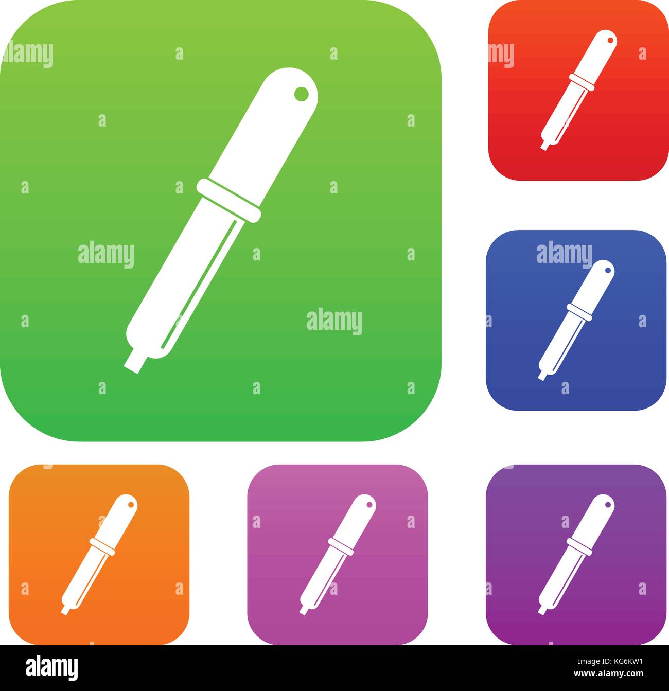 Color picker pipette set color collection Stock Vector Image & Art - Alamy