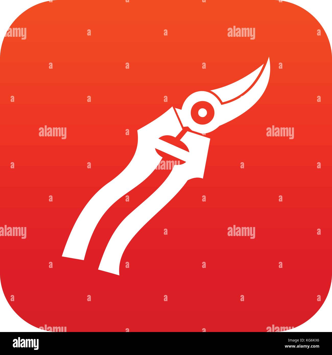 Garden shears icon digital red Stock Vector Image & Art - Alamy