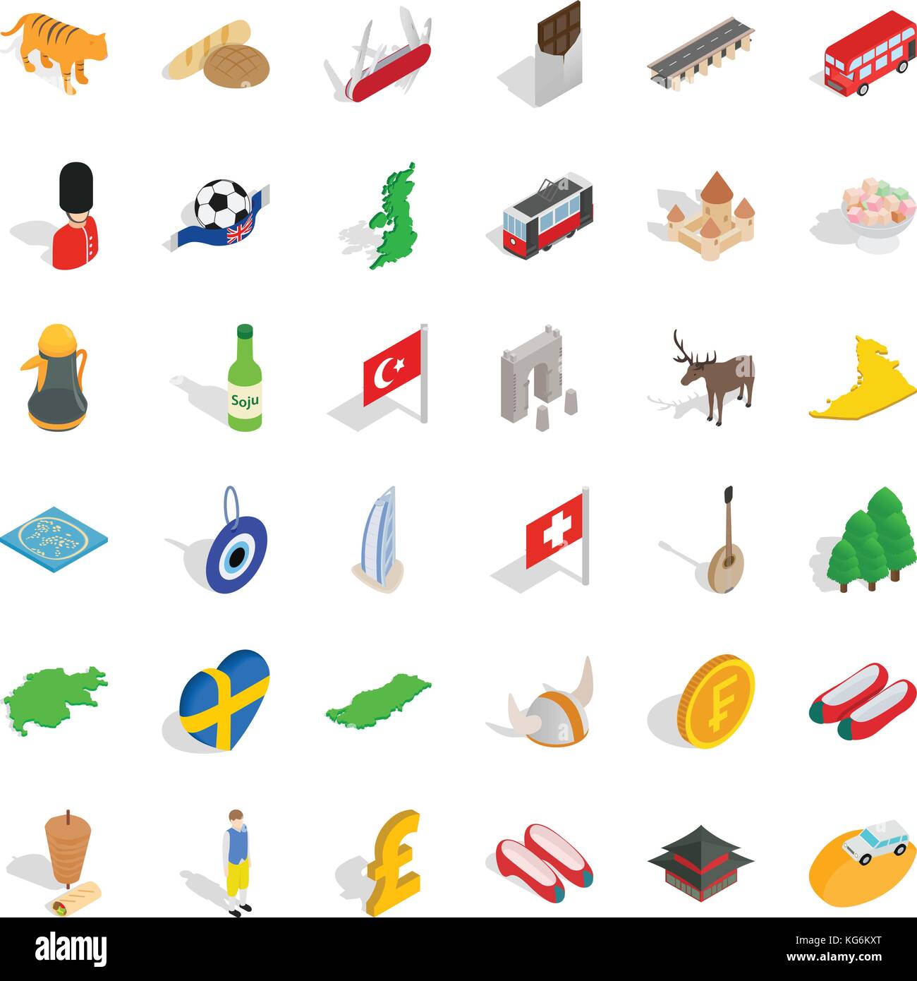 Homeland icons set, isometric style Stock Vector Image & Art - Alamy