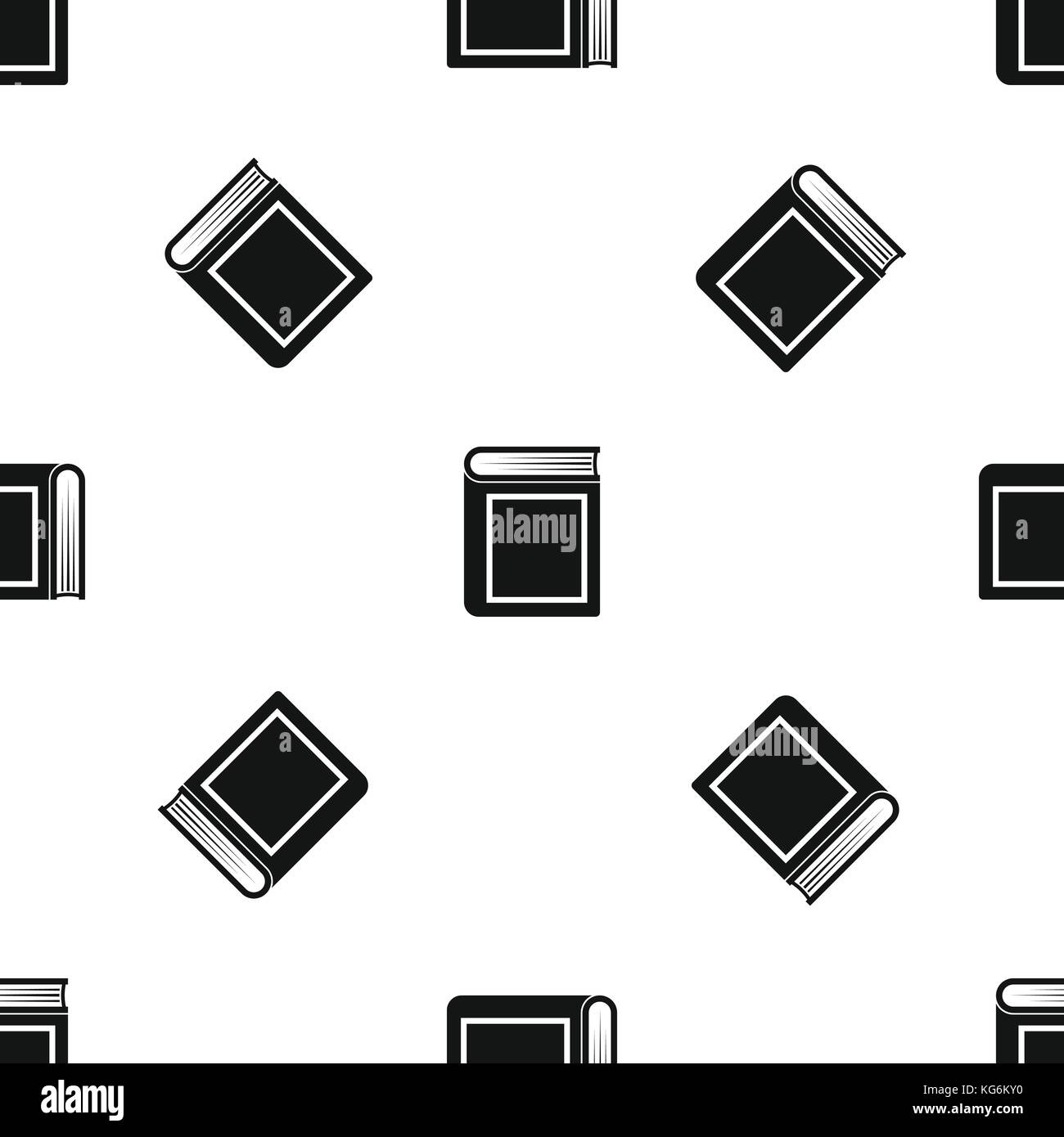 Thick book pattern seamless black Stock Vector Image & Art - Alamy