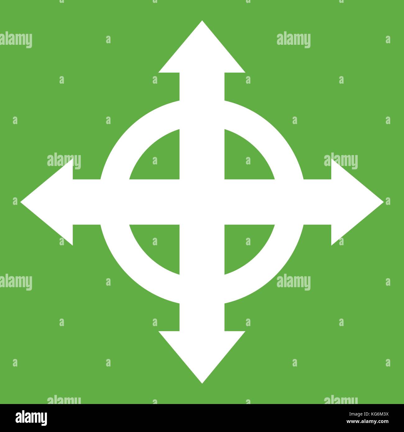 Arrows target icon green Stock Vector Image & Art - Alamy