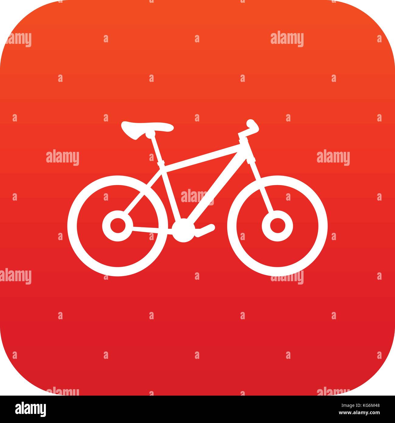 Bike icon digital red Stock Vector Image & Art - Alamy