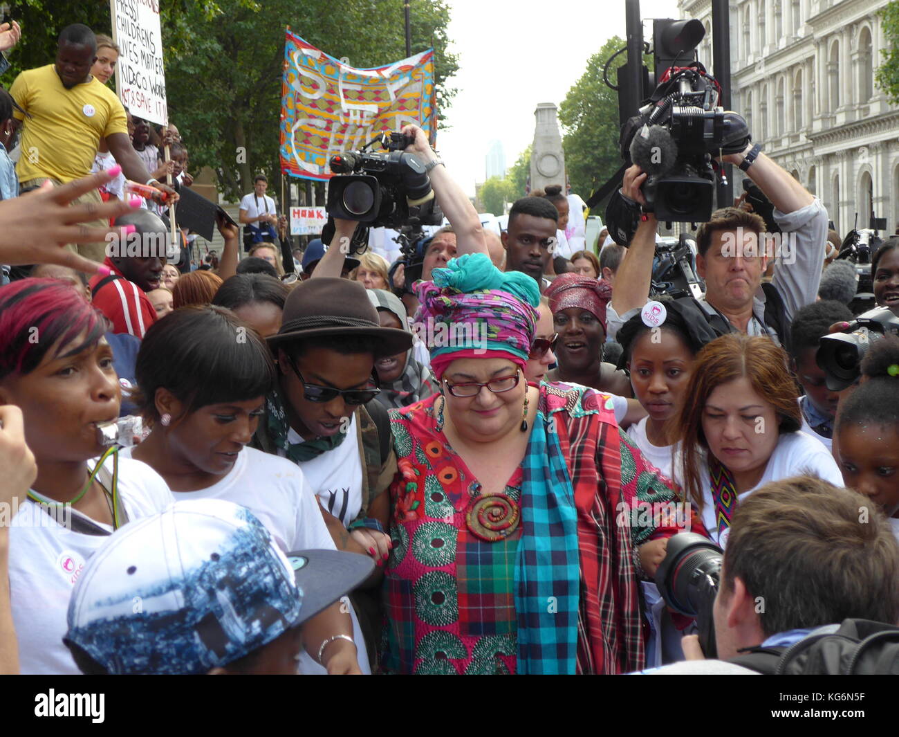 Camila Batmanghelidjh in Whitehall after the collapse of Kids Co ...