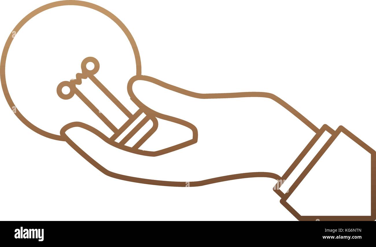 hand with light bulb icon Stock Vector Image & Art - Alamy