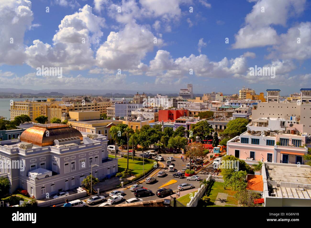 San Juan, Puerto Rico - January 2015: View of Old San Juan Stock Photo ...