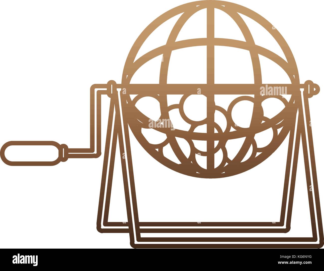 Bingo game cage Stock Vector Images - Alamy