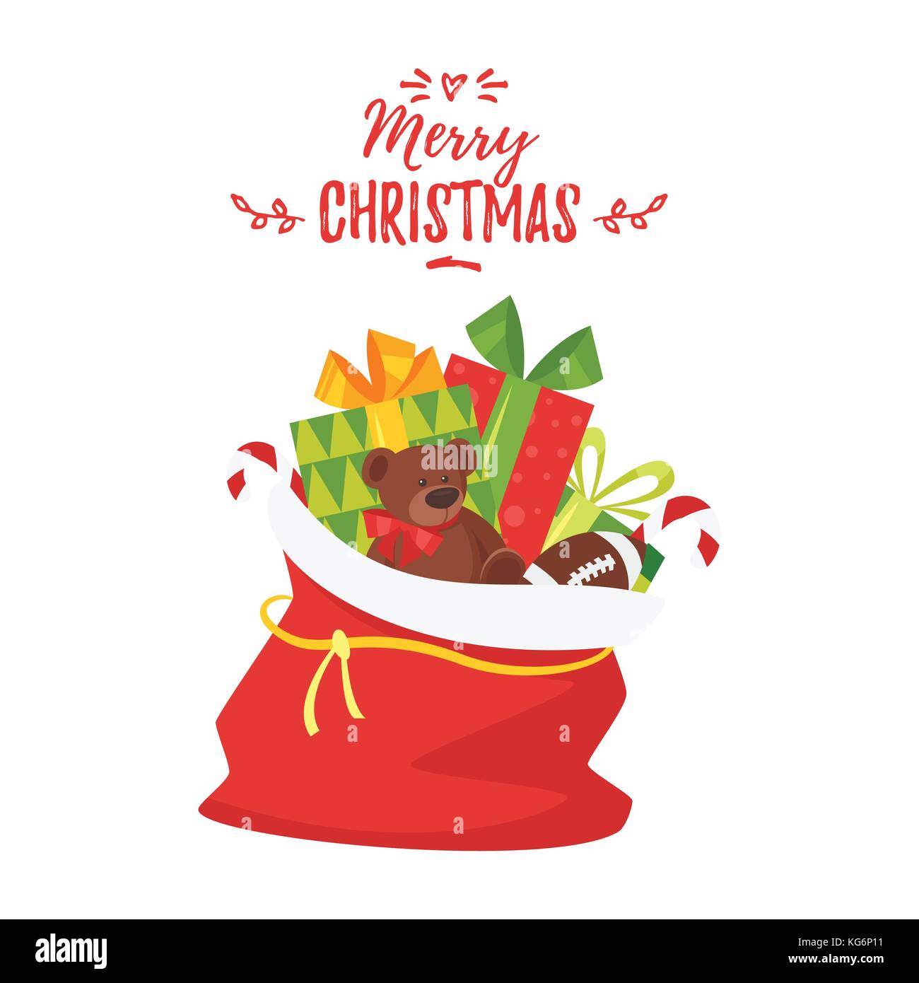 Christmas red background santa Stock Vector Images - Alamy