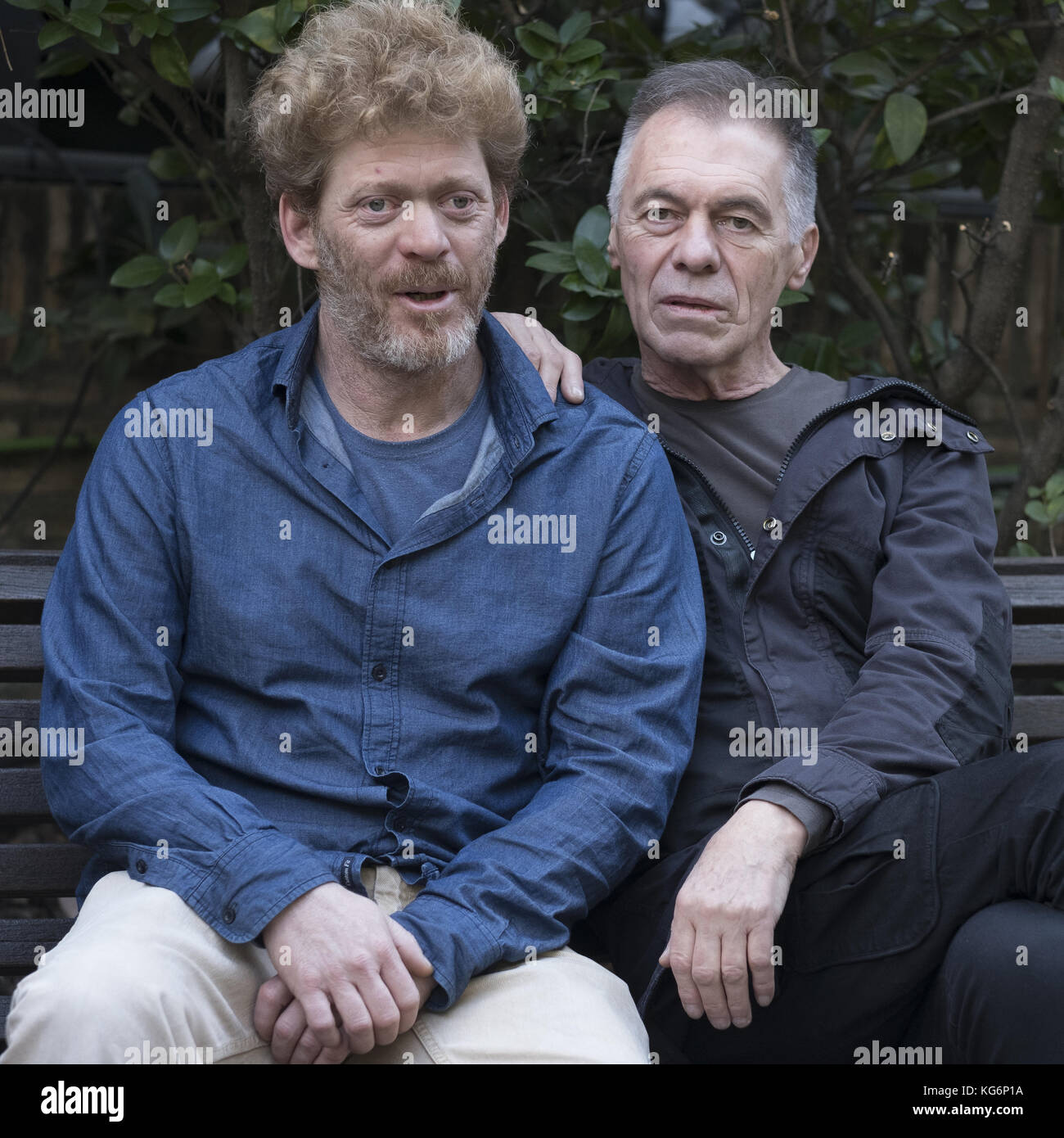 Film director Pablo Solarz and actor Miguel Angel Sola attend a ...