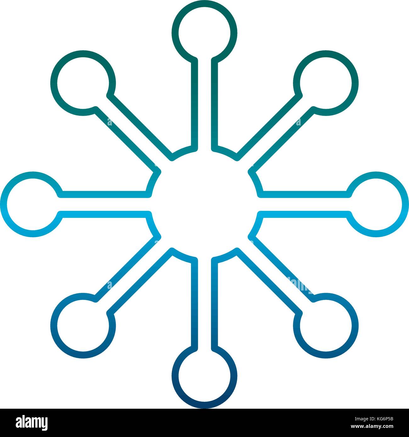 snowflake icon image Stock Vector Image & Art - Alamy