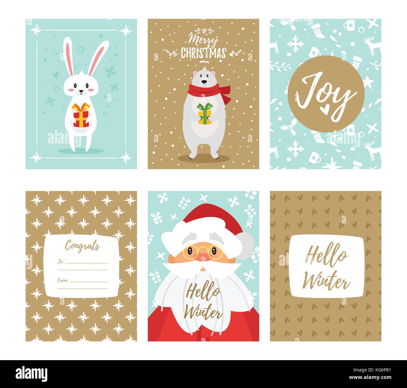 Hello winter card hand Cut Out Stock Images & Pictures - Alamy