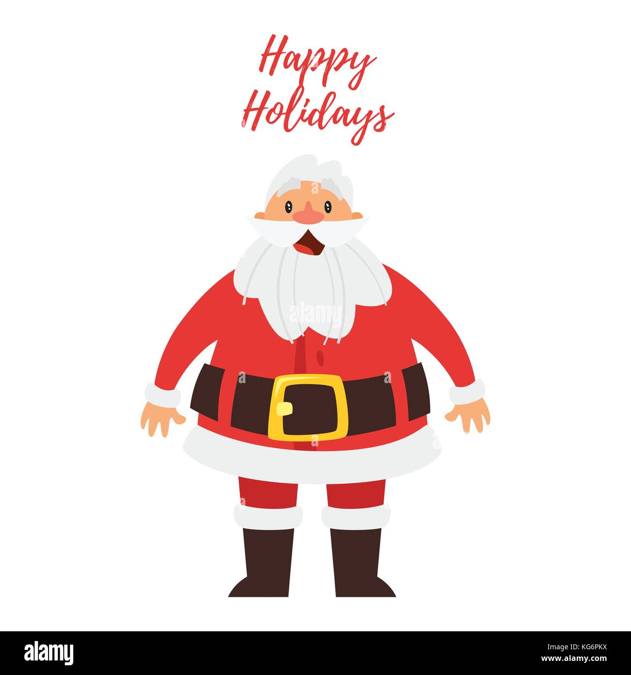 greeting card with Santa Claus Stock Vector Image & Art - Alamy