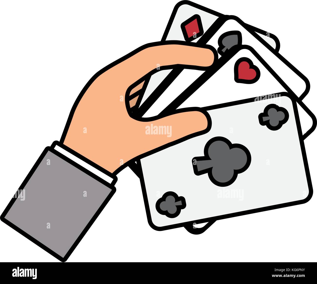 poker cards vector illustration Stock Vector Image & Art - Alamy