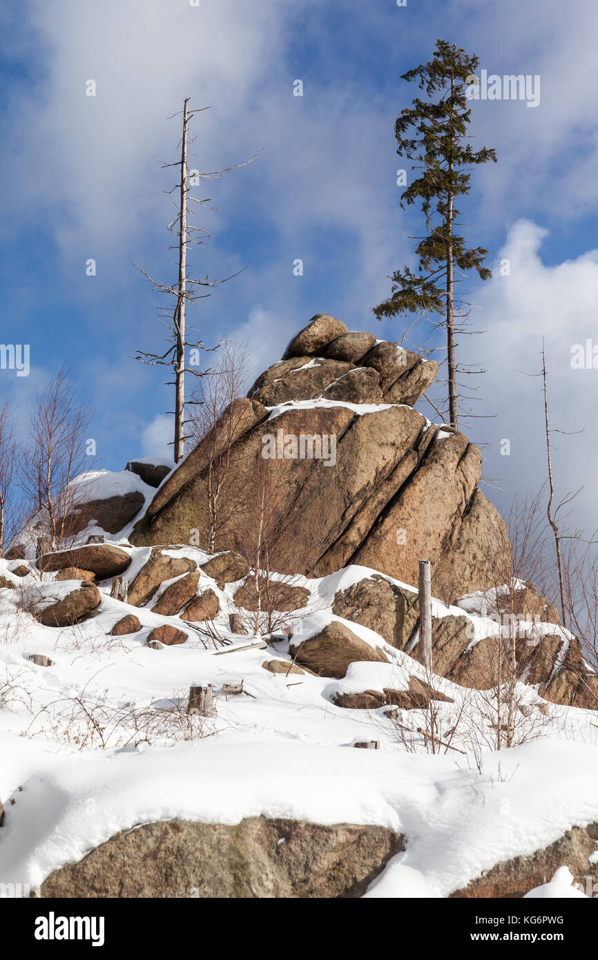 Harz, Hohnekamm im Winter Stock Photo - Alamy