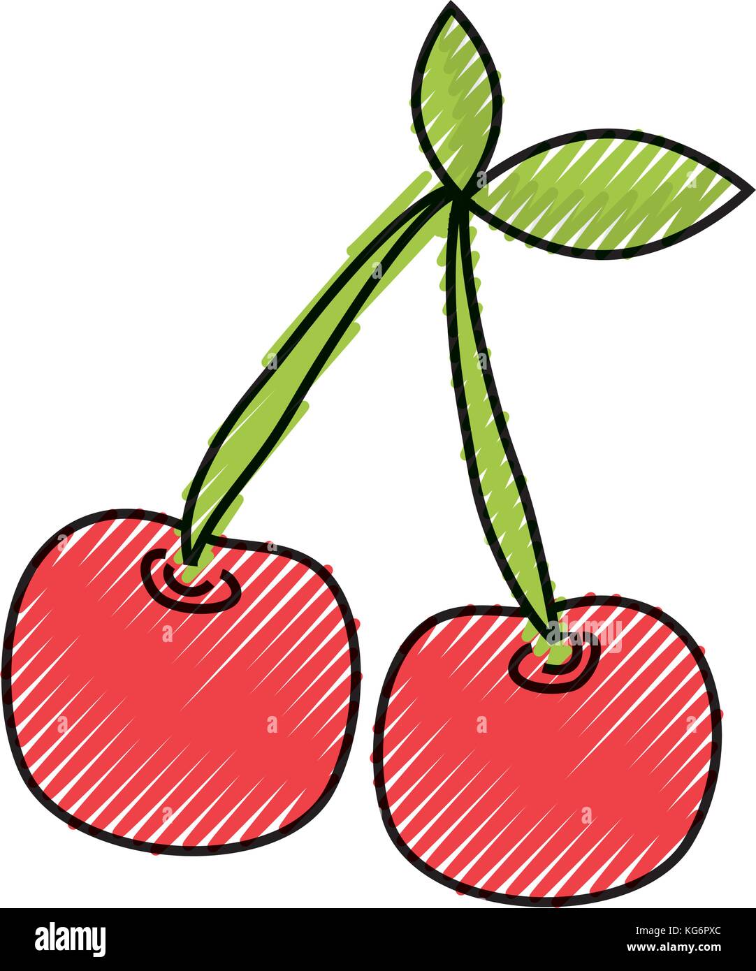 cherries vector illustration Stock Vector Image & Art - Alamy