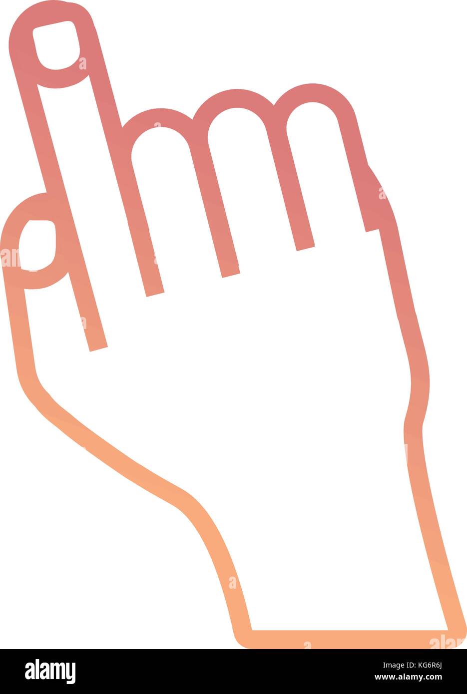 hand vector illustration Stock Vector Image & Art - Alamy