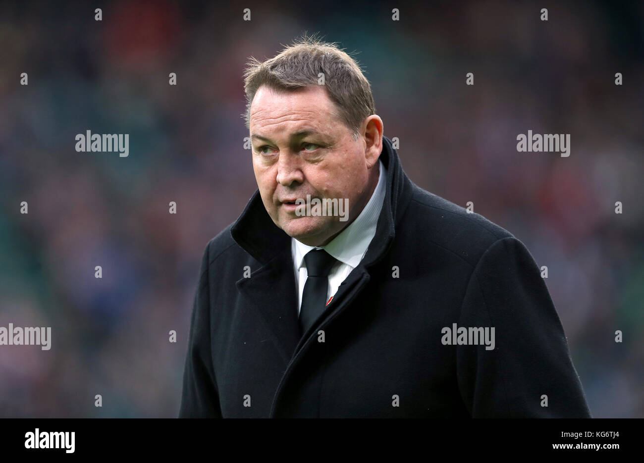 New Zealand head coach Steve Hansen before the Autumn International ...