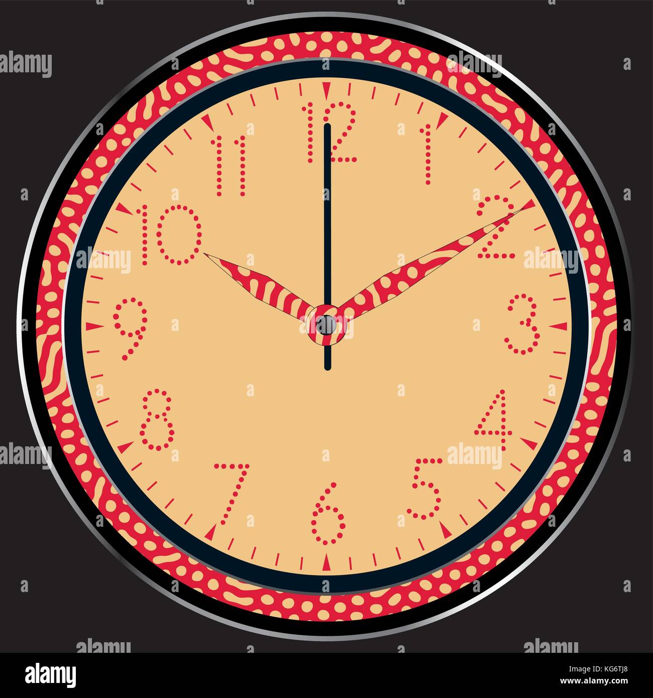 Clock draw Stock Vector Images - Alamy