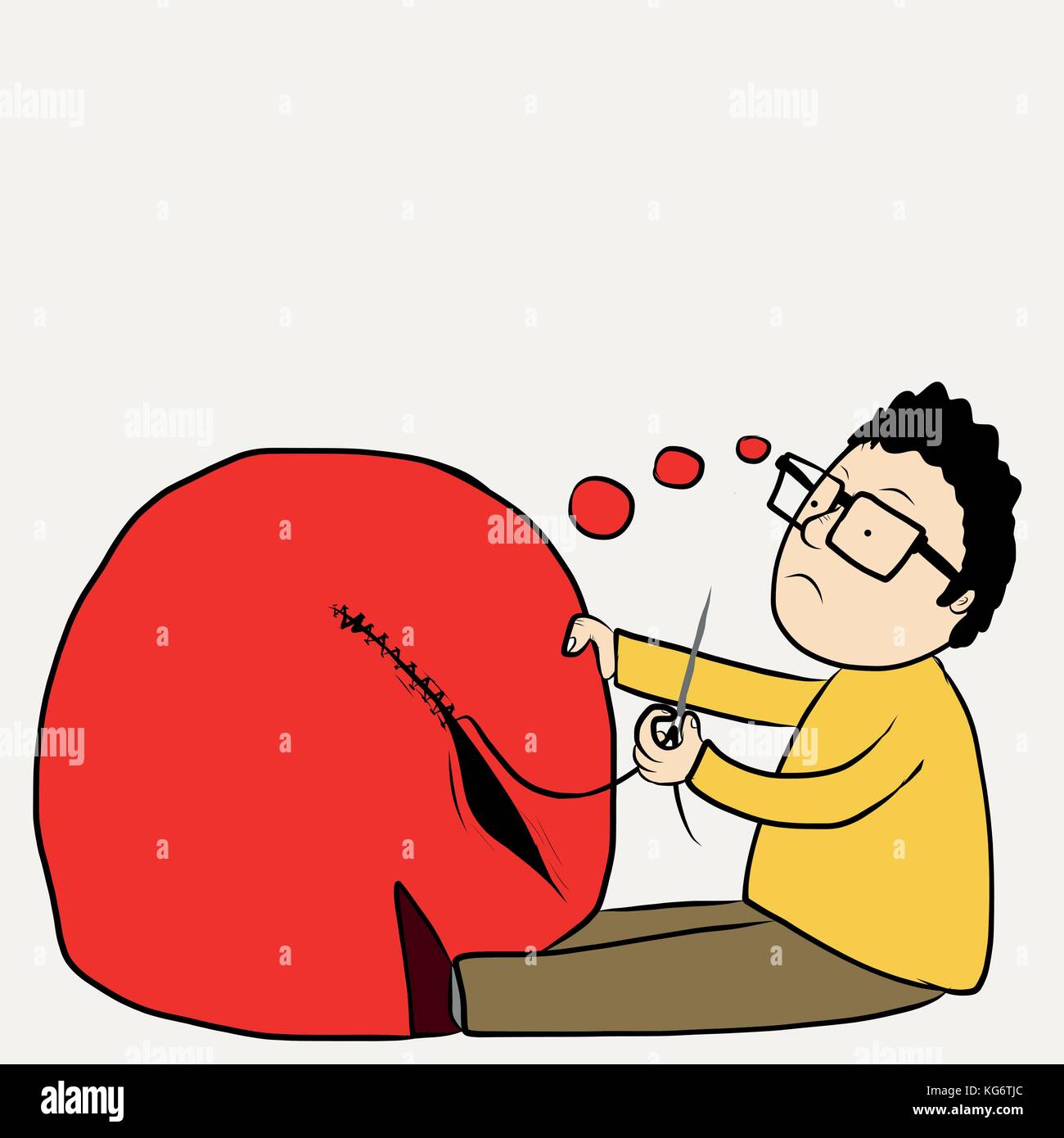 Restore thought cartoon hi-res stock photography and images - Alamy