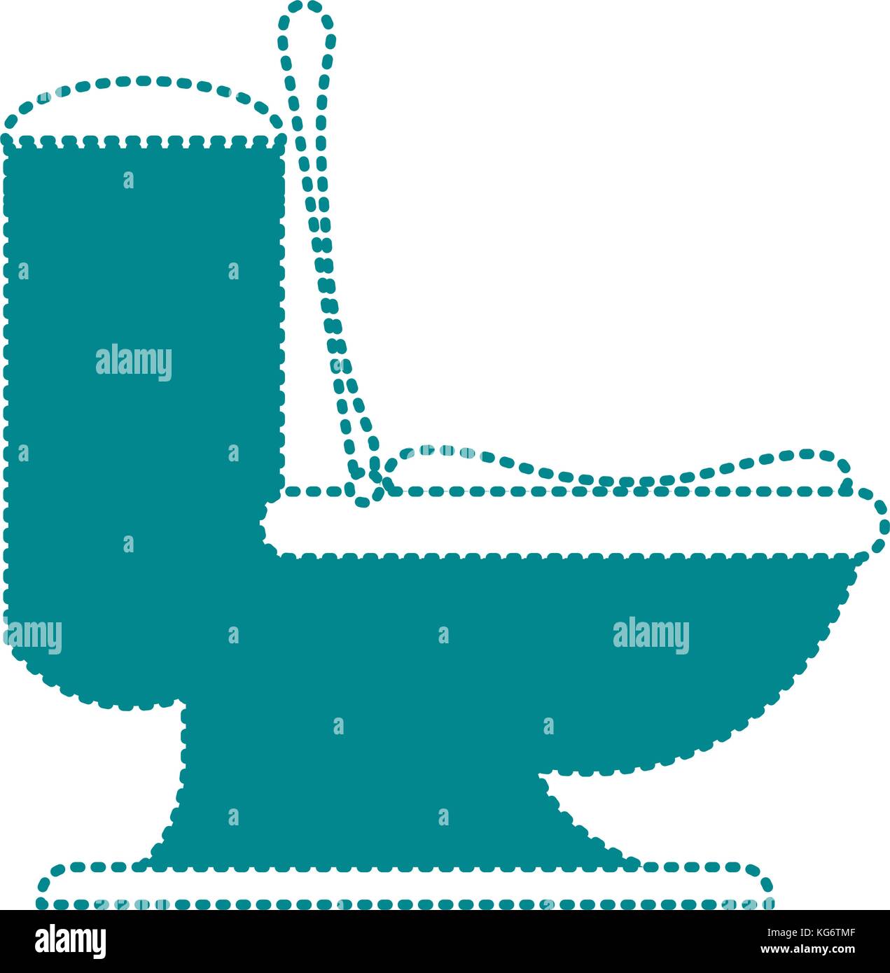 Flushing toilet design illustration Stock Vector Images - Alamy