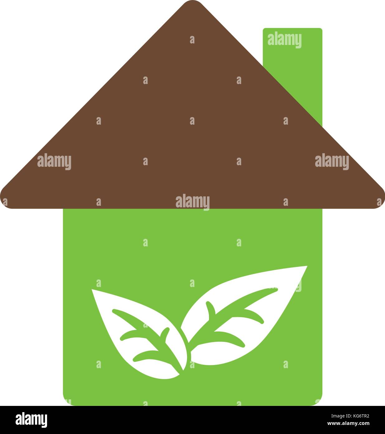 Eco house symbol Stock Vector Image & Art - Alamy