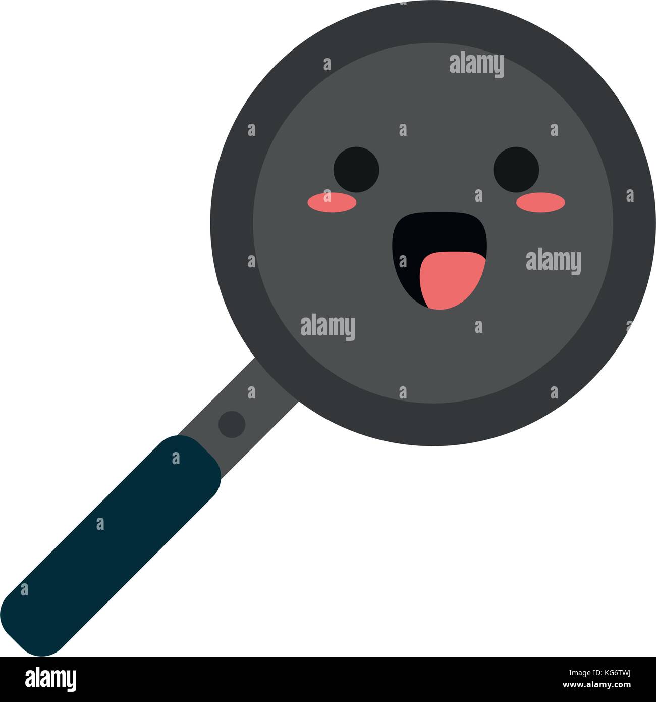 Kitchenware pan isolated cute kawaii cartoon Stock Vector Image & Art ...
