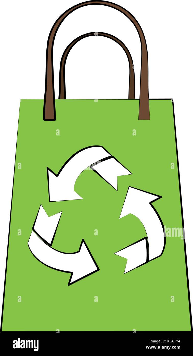 Recycle bag isolated Stock Vector Image & Art - Alamy