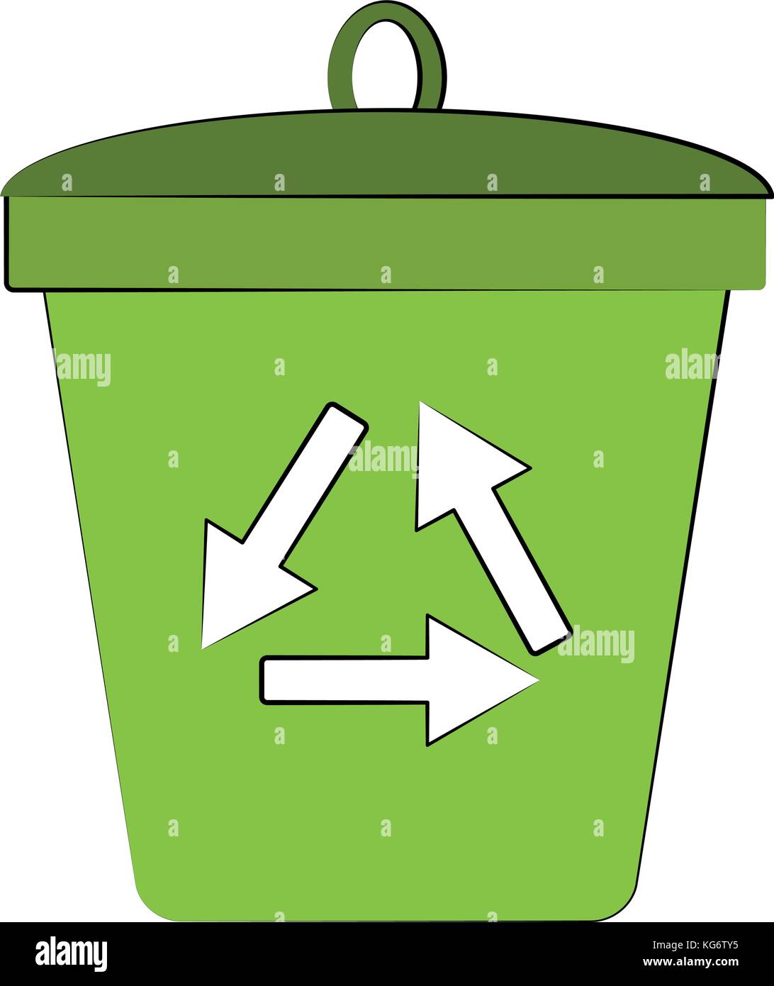 Recycle can isolated Stock Vector Image & Art - Alamy