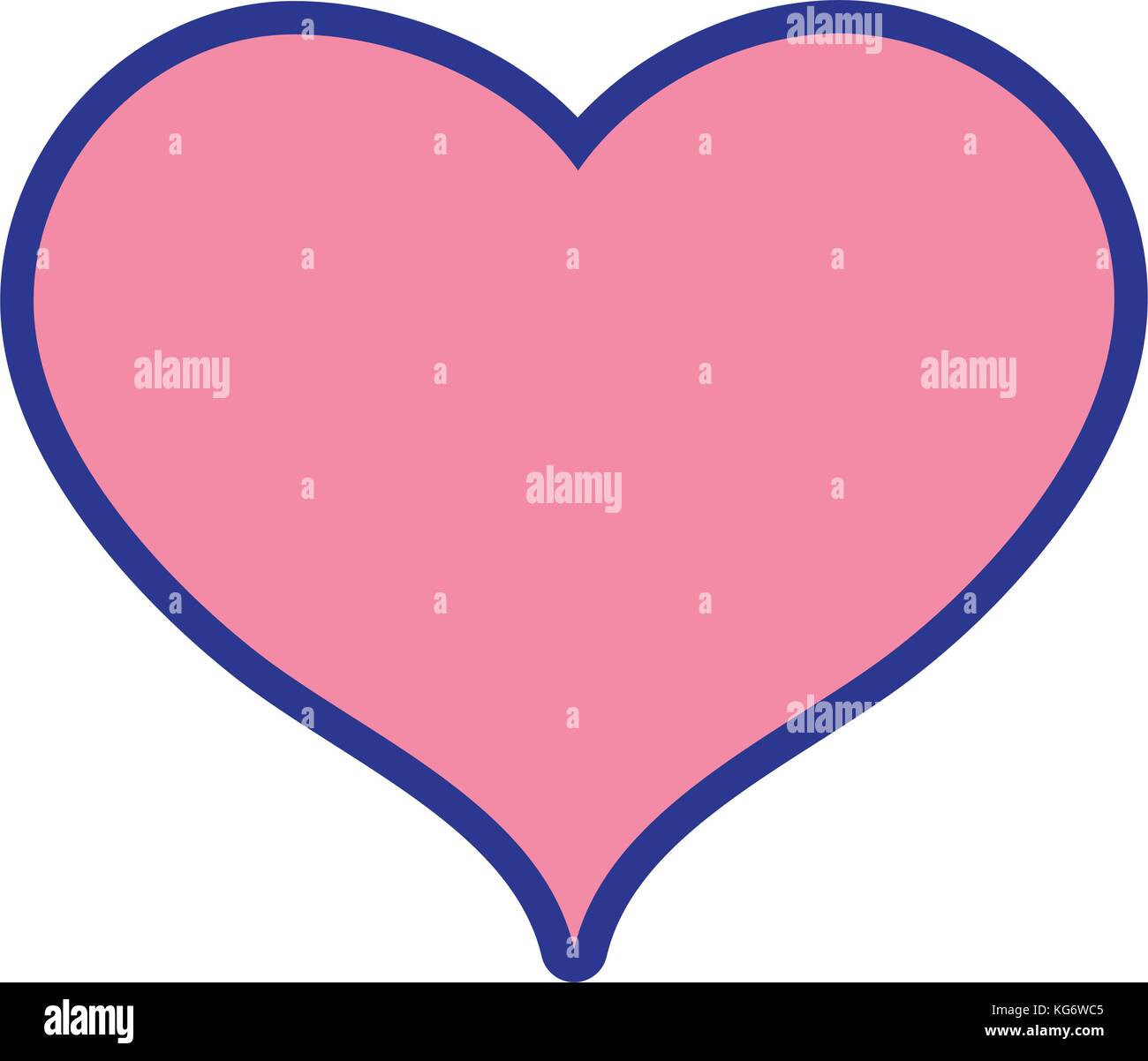 cute heart sign love decoration design vector illustration Stock Vector ...