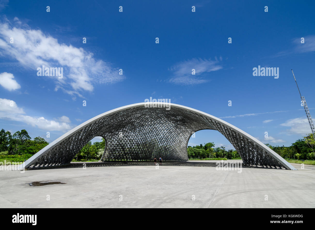 Pavilion for The Future Of Us Exhibition, a light-filtering roof with ...