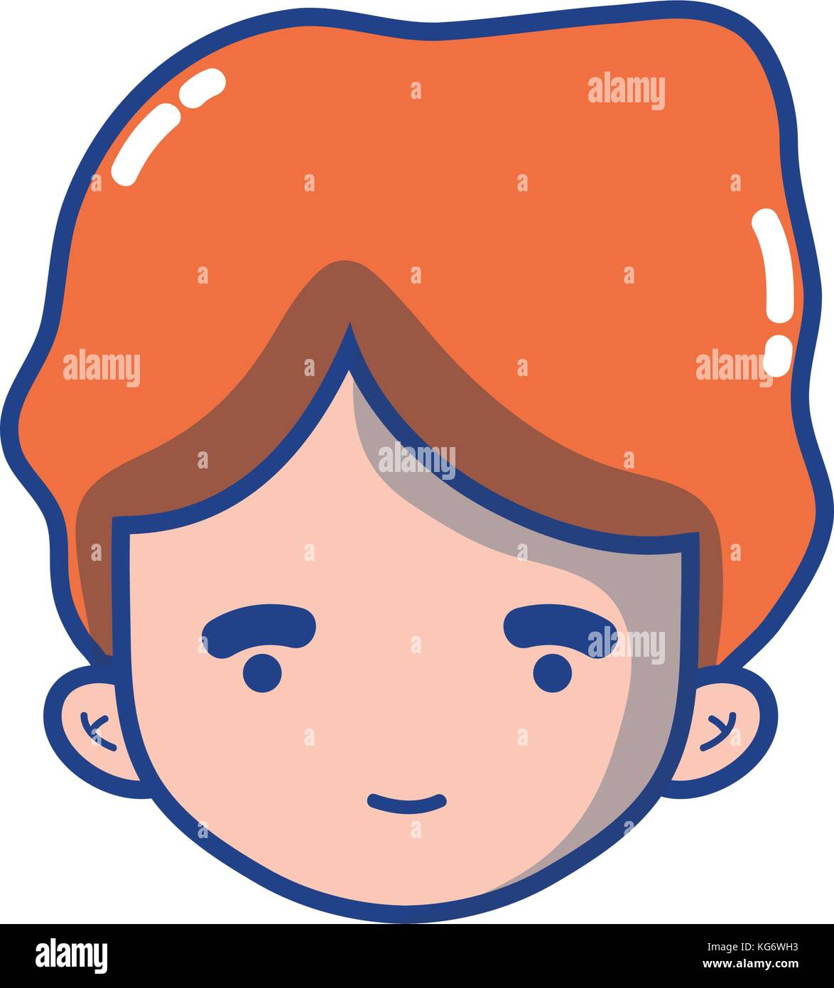 avatar boy head with hairstyle design vector illustration Stock Vector ...
