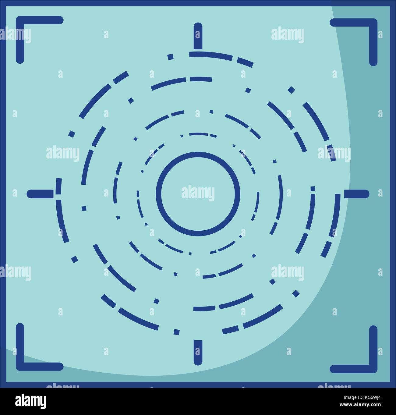 gun sight circle with shooting focus vector illustration Stock Vector ...
