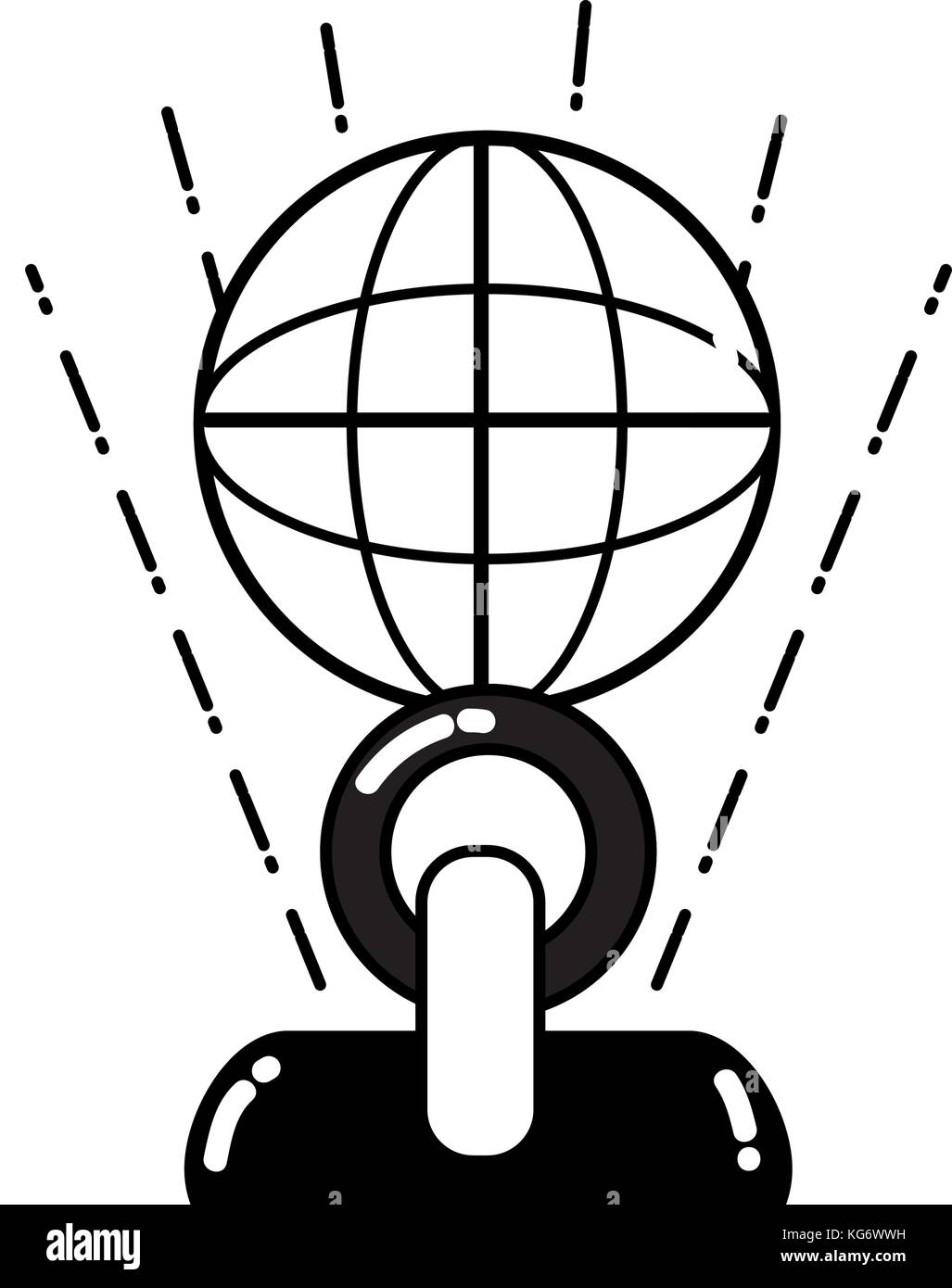 line prize object symbol of champion winner vector illustration Stock ...