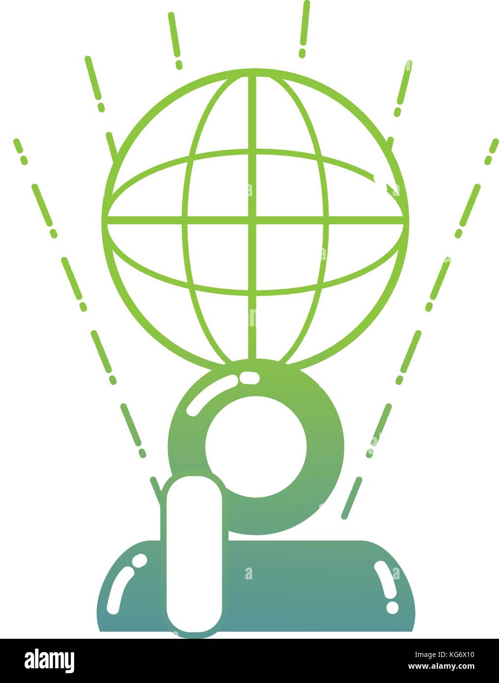 silhouette prize object symbol of champion winner vector illustration ...