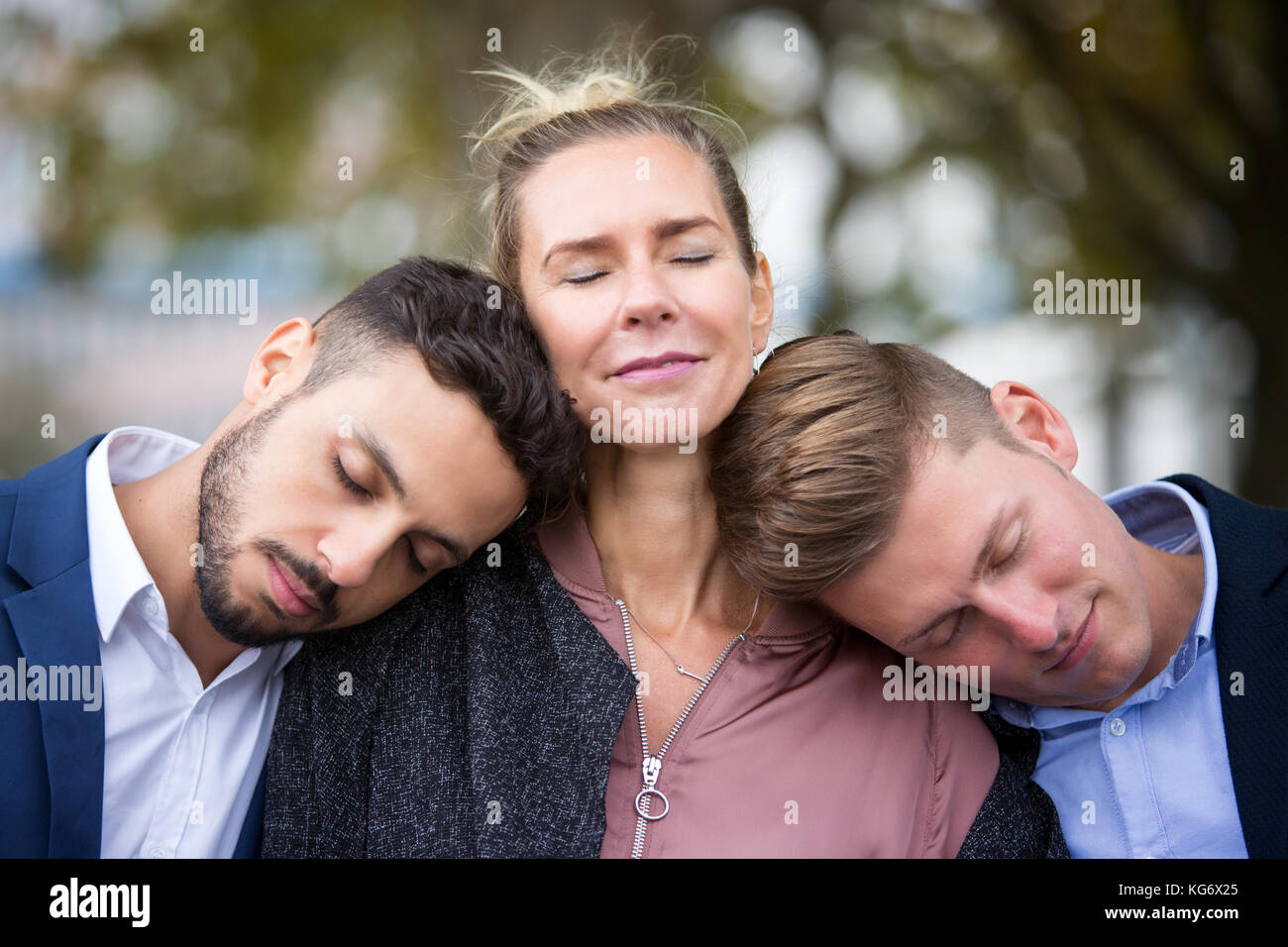 Two men sleeping together hi-res stock photography and images - Alamy