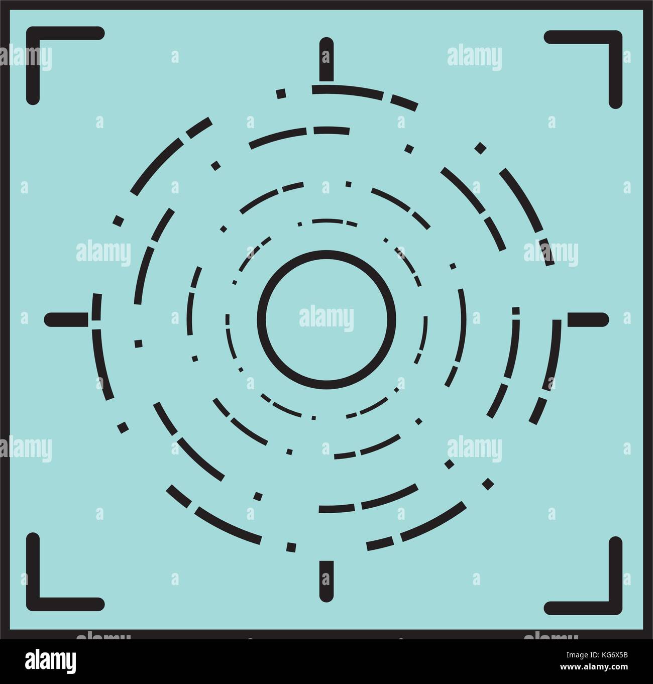 gun sight circle with shooting focus vector illustration Stock Vector ...