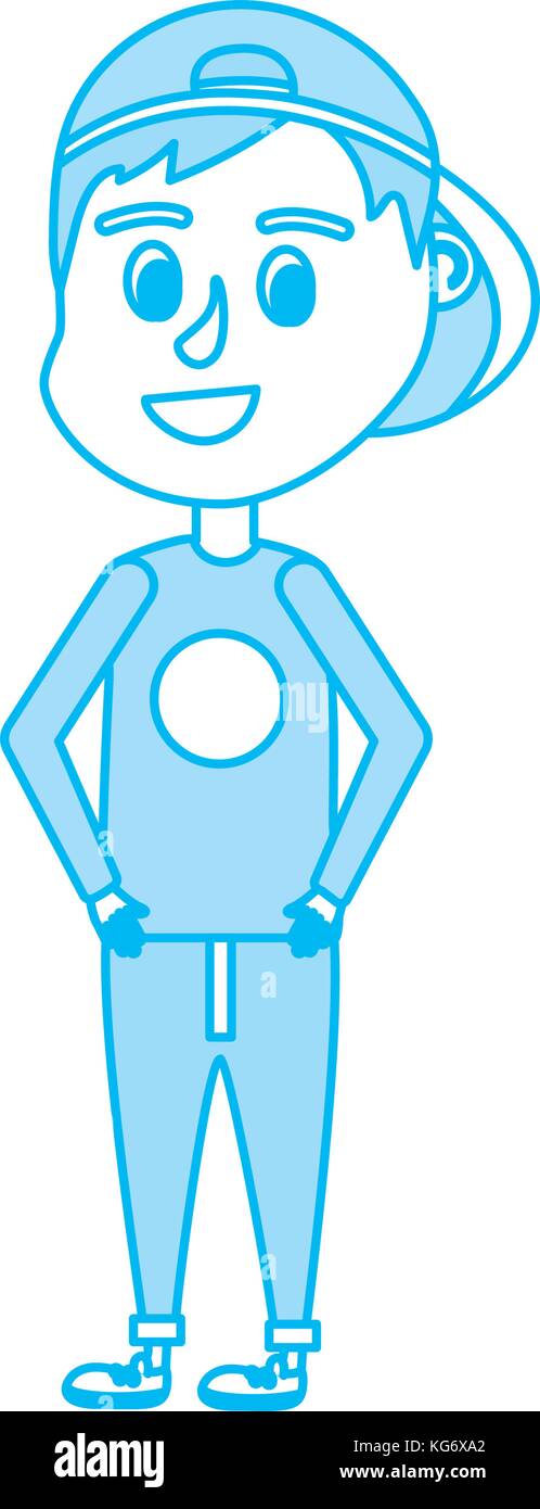 Boy cartoon icon Kid childhood little and people theme Isolated design ...