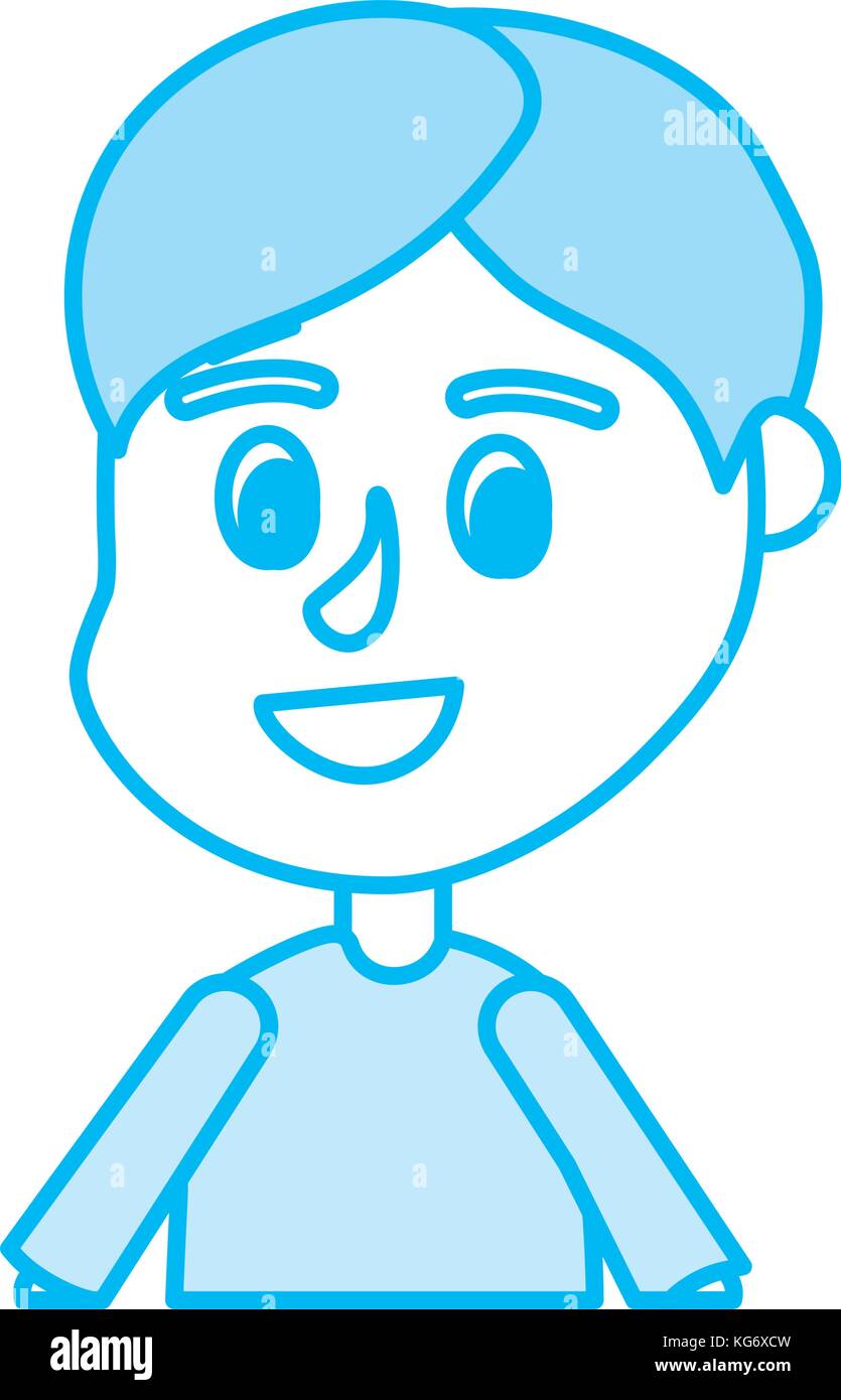 Boy cartoon icon Kid childhood little and people theme Isolated design ...